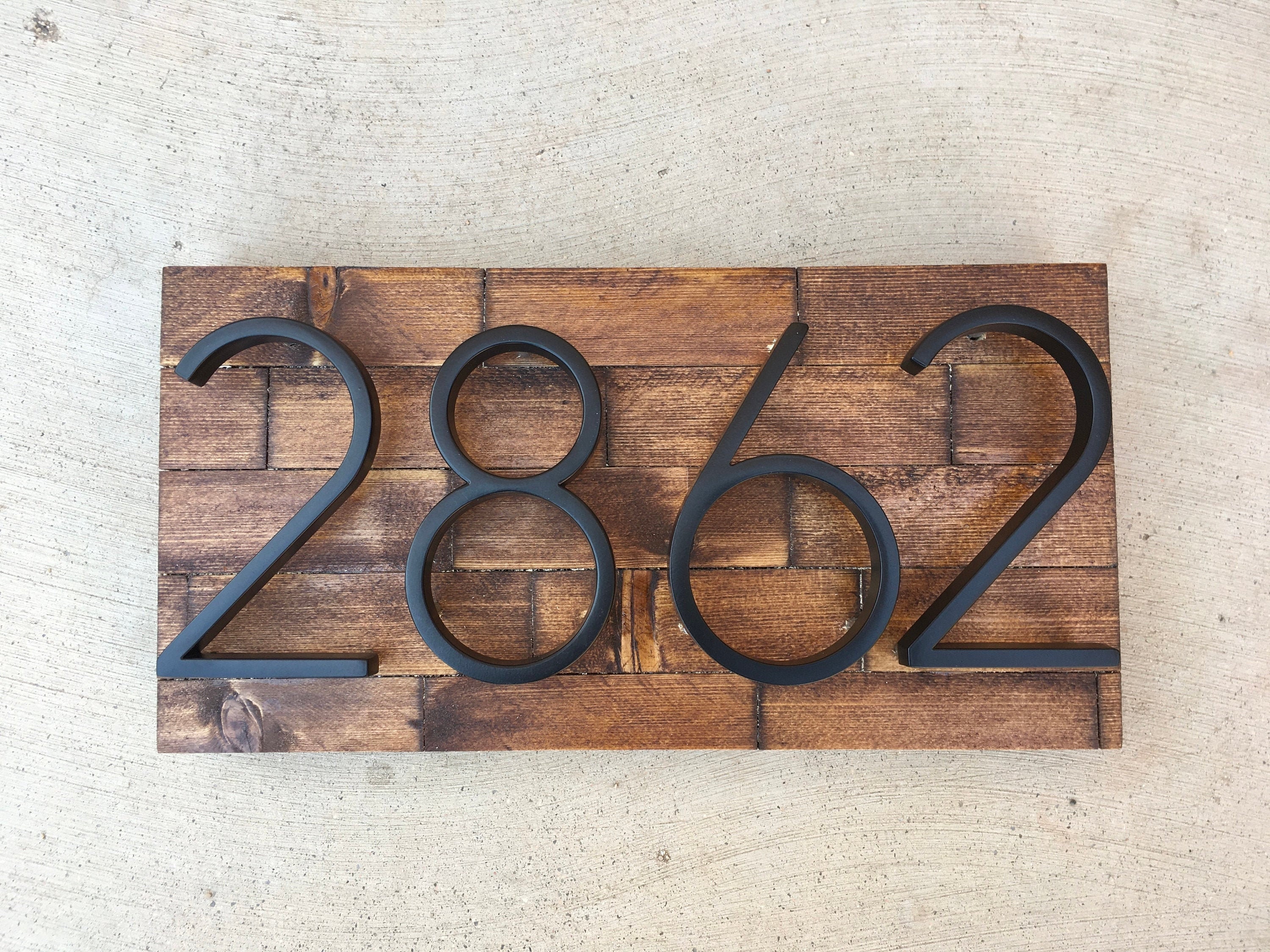 Address Sign Horizontal Address Sign House Number Plaque | Etsy