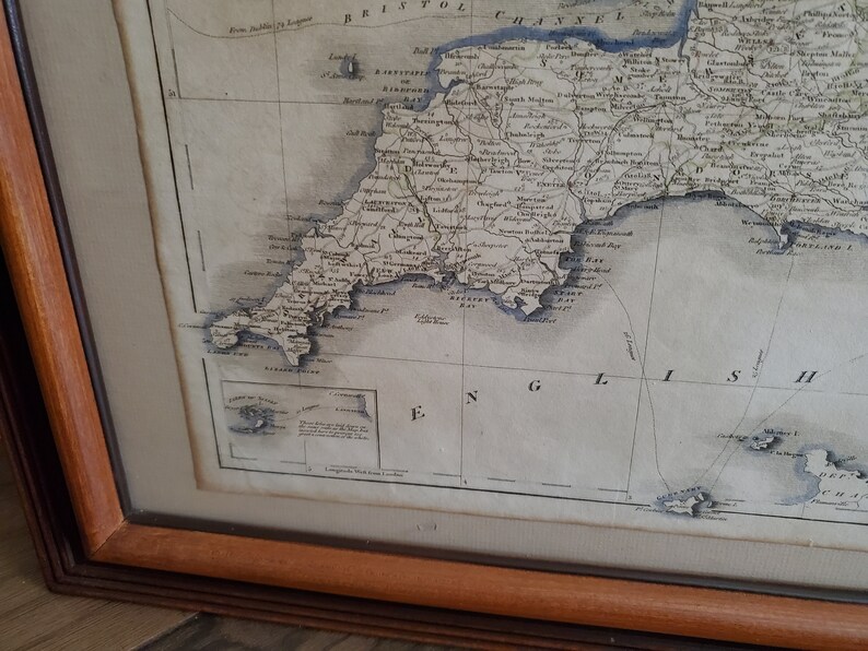 Antique England Map | Etsy