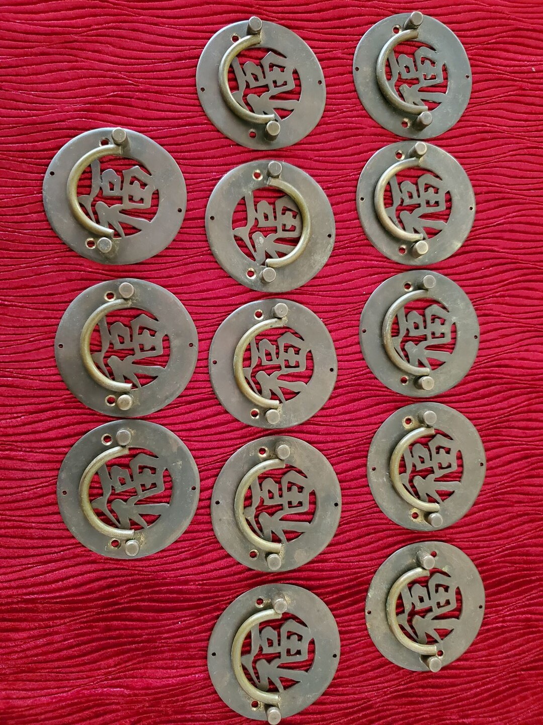 Vintage Chinese Pull Handles - Etsy