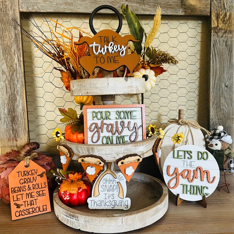 Fall Decor for Tier Tray - Etsy