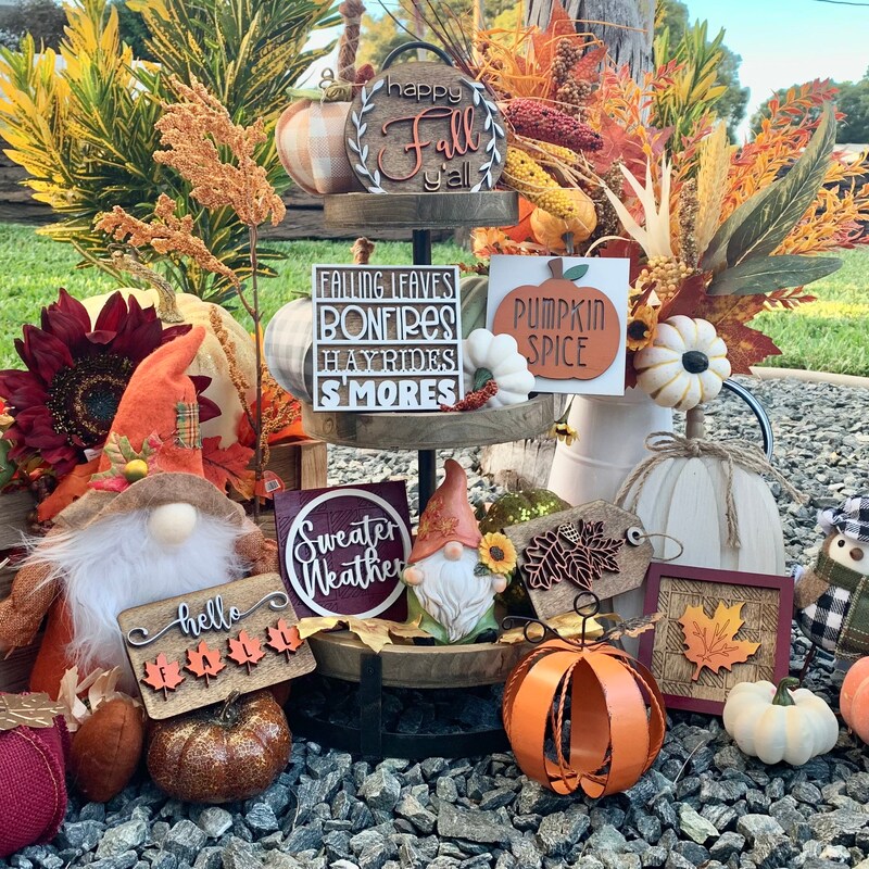 Fall Decor for Tier Tray - Etsy