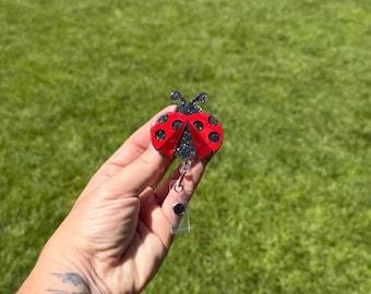 Personalized Ladybug Badge Reel - See Pics - Great Gift Idea or Treat ...