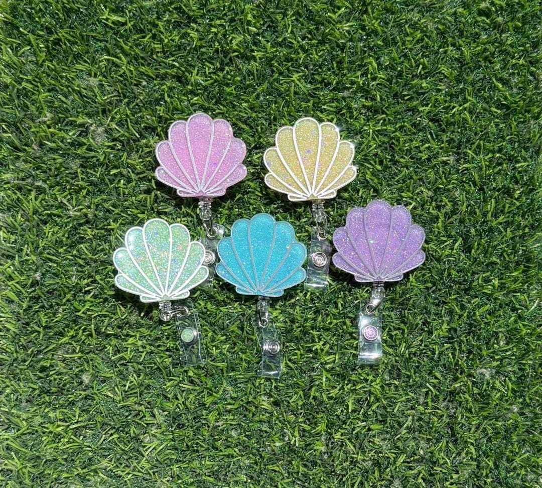 Shell Retractable Badge Reel - Etsy