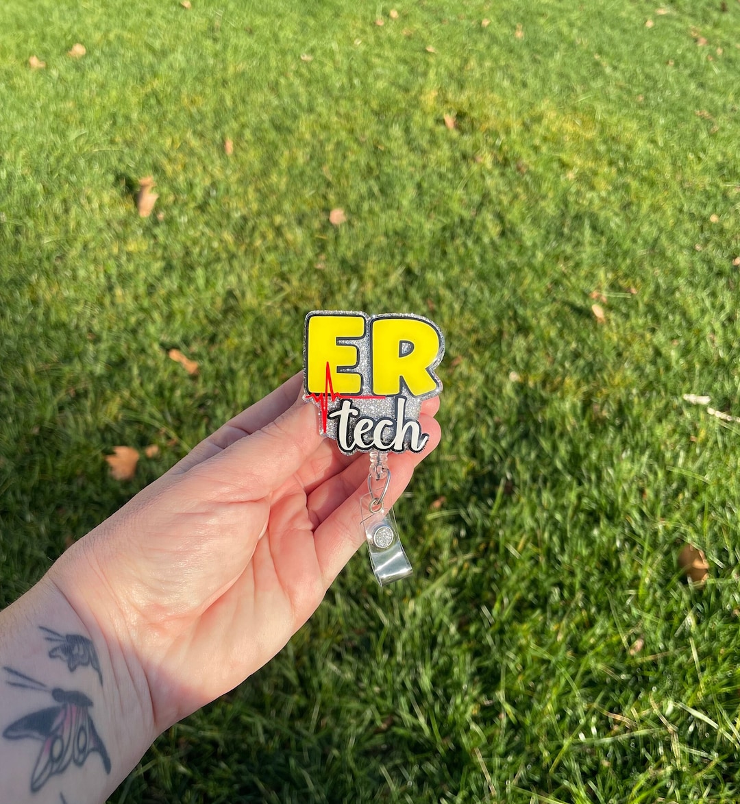 ER Tech Retractable Badge Reel - Etsy
