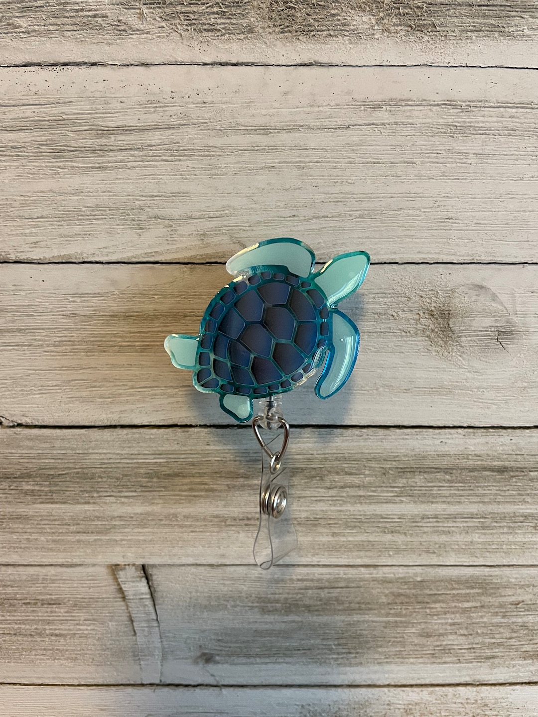 Sea Turtle Retractable Badge Reel - Etsy