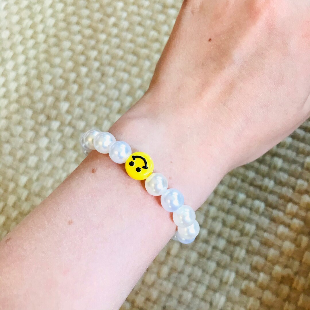 Plain Smiley Face Bracelet - Etsy