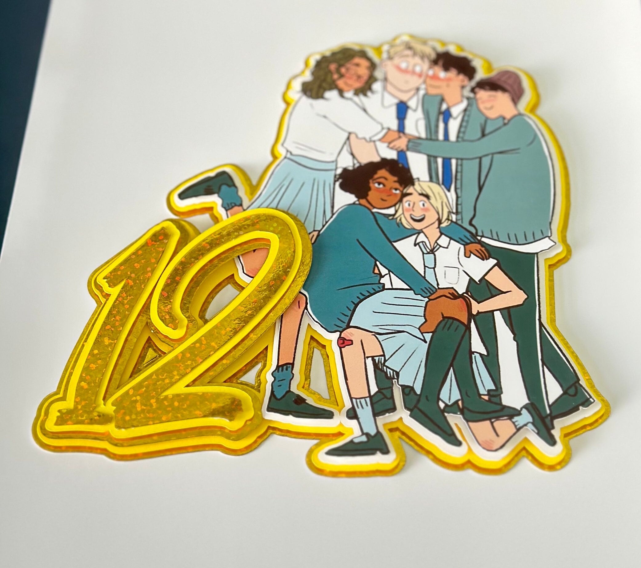 Heartstopper Inspired Cake Topper - Etsy