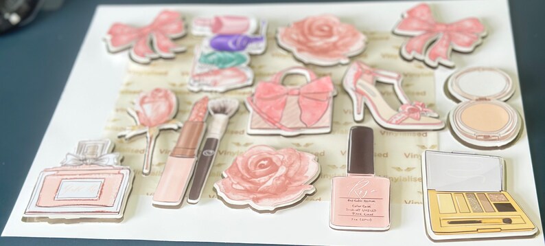 Make up Inspired Cupcake Toppers - Etsy