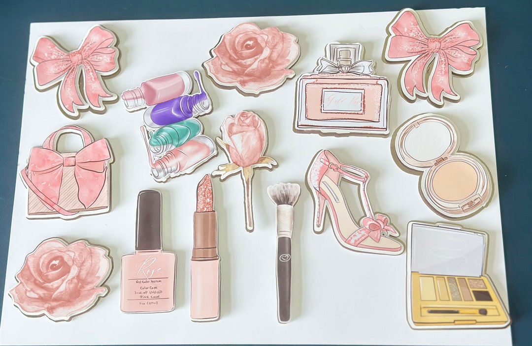 Make up Inspired Cupcake Toppers - Etsy