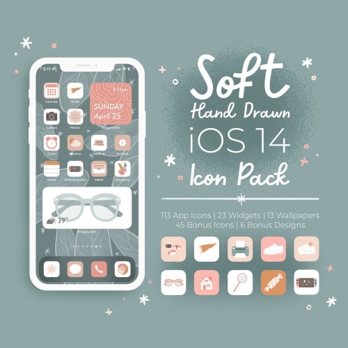 Minimalist Icon Theme Pack for Iphone IOS 14-15 App Covers - Etsy