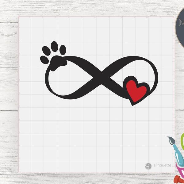 Infinity Paw Svg - Etsy