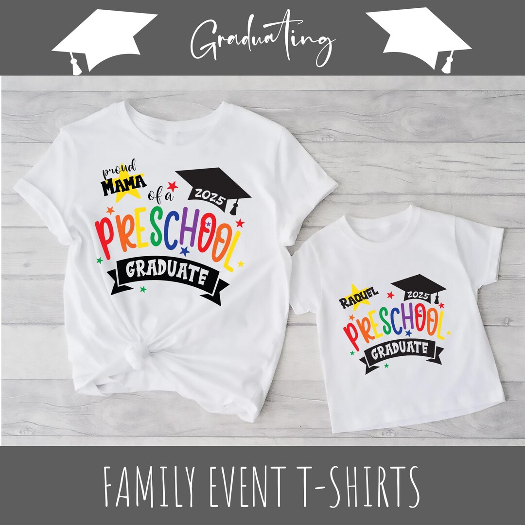 Preschool Graduation Matching Family T-shirts, Personalized Family ...