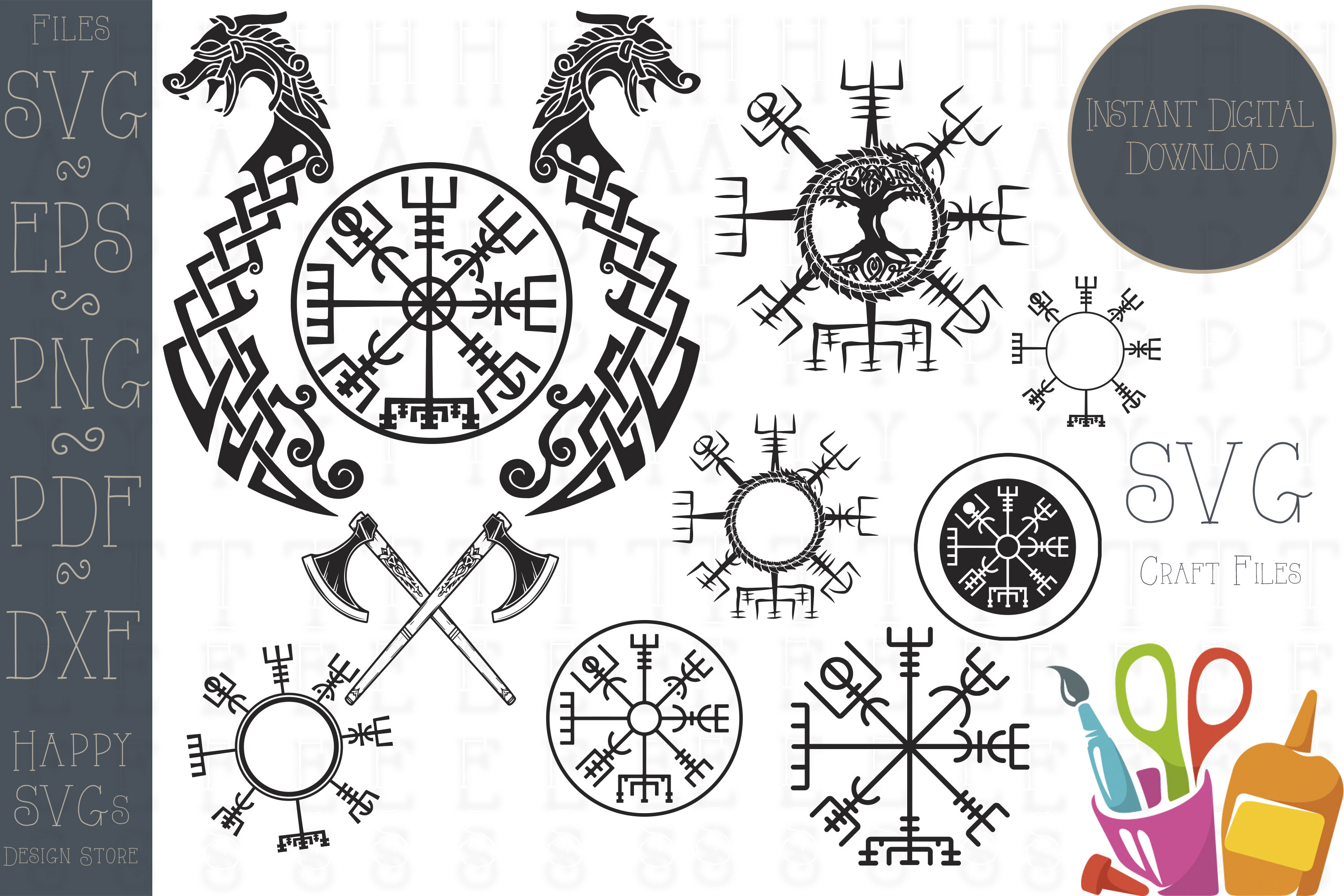 Viking Compass Tattoo Designs