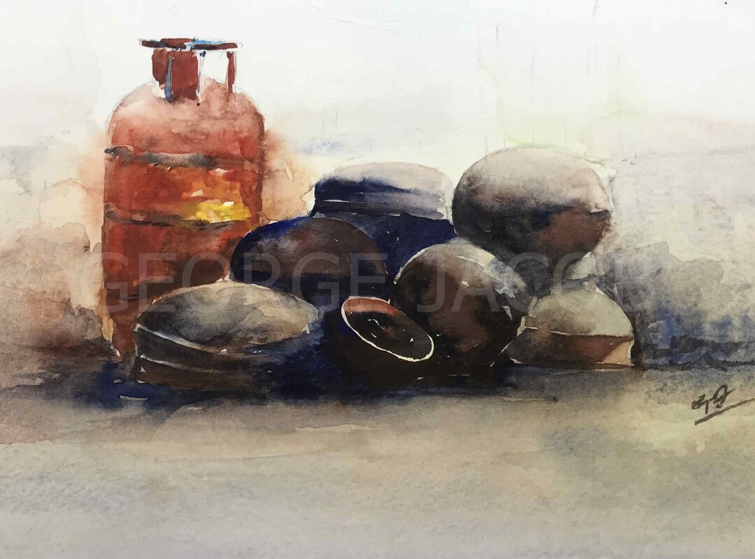 Kerala Kitchen Art/ Kerala Kitchen Décor Watercolor / Decorate Your ...