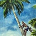 Kerala Toddy Collector Painting /kerala Rural Life Watercolorkerala ...