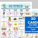Summer Bingo Cards, Summer Vacation Bingo, Camp Party Bingo, Summer ...