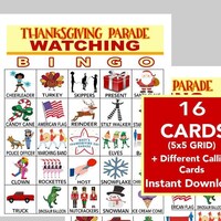 2025 Macy's Thanksgiving Day Parade Bingo - 50 Cards - Etsy