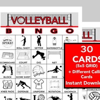 Editable Volleyball Mix & Mingle Bingo, Volleyball Team Building Game ...