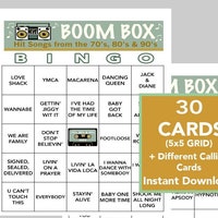 Music Bingo, Party Classic Hits Music, Bingo Games, Instant Digital ...