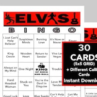 Elvis Presley Hits, Elvis Music, Bingo Games, Instant Digital Download ...