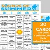 Under the Sea Bingo Game, Summer and Beach Fun, Summer Fun Games for ...