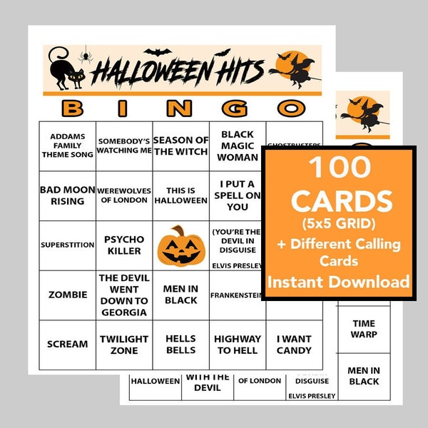Halloween Bingo - Etsy