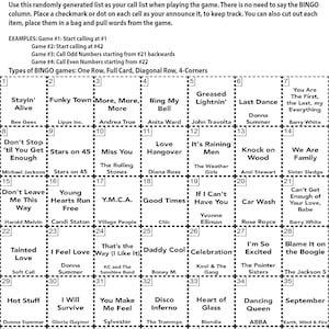 DISCO, DISCO Music Hits, DISCO Party, Dance Bingo, Instant Digital ...