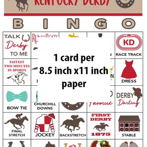 Kentucky Derby Bingo, Kentucky Derby Party, Kentucky Derby Bridal ...