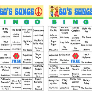60's Music Hits, 60's Party, 60's Birthday, Instant Digital Download ...