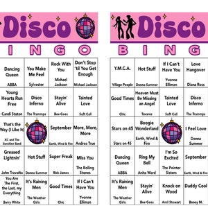 DISCO, DISCO Music Hits, DISCO Party, Dance Bingo, Instant Digital ...