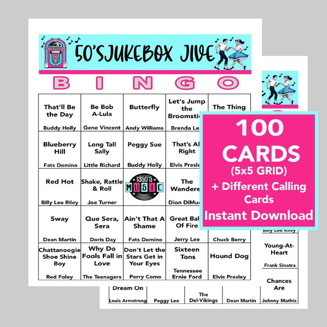 50's Music Hits, 50's Party, 50's Jukebox Jive, 1950's Party, Digital ...