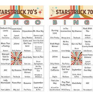 70's Music Hits, 70's Party, 70's Birthday, Instant Digital Download ...