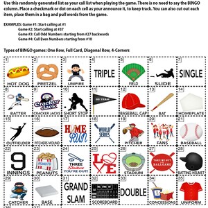 Baseball Bingo Game, Sports Bingo, Party Bingo, Baseball Games, Fun ...