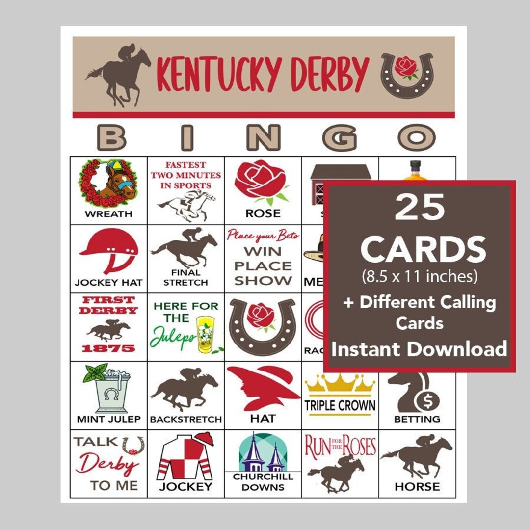 Kentucky Derby Bingo, Kentucky Derby Party, Kentucky Derby Bridal ...