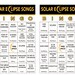 Solar Eclipse, Solar Eclipse Party, Solar Eclipse Game, Music Bingo ...
