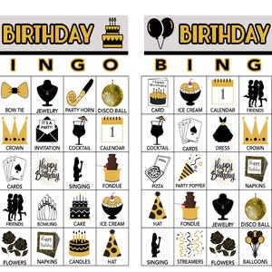 Happy Birthday, Birthday Party Bingo, Birthday Games, Bingo Games ...