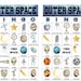 Outer Space, Solar System, Space Bingo, Solar System Games, Universe ...