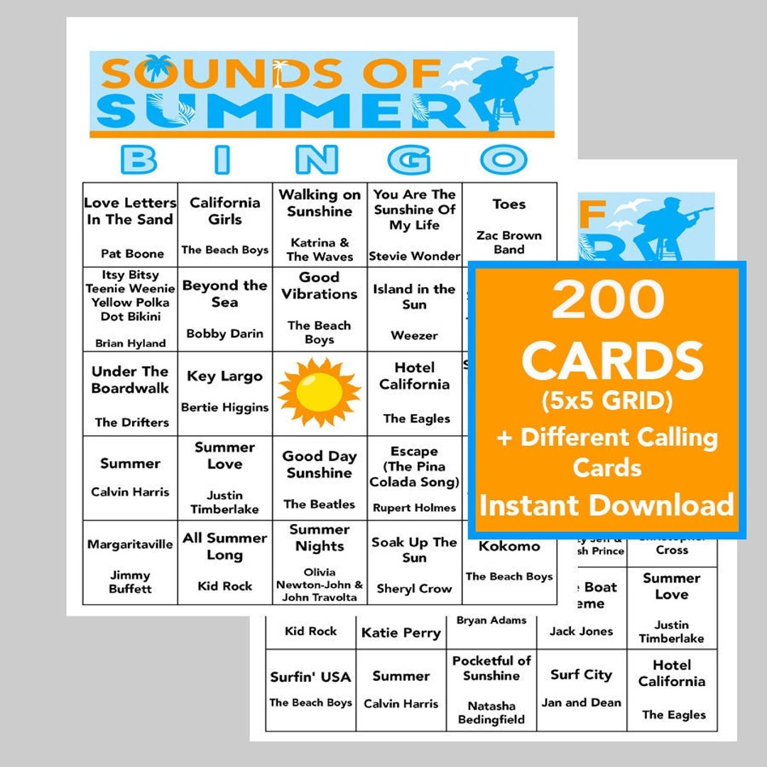 Summer Music, Summer Hits, Summer Party, Instant Digital Download ...