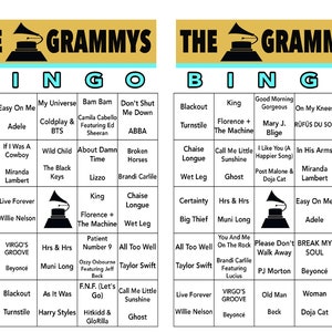 GRAMMY 2023, GRAMMY Music, GRAMMY Party, Digital Download, Bingo Games ...