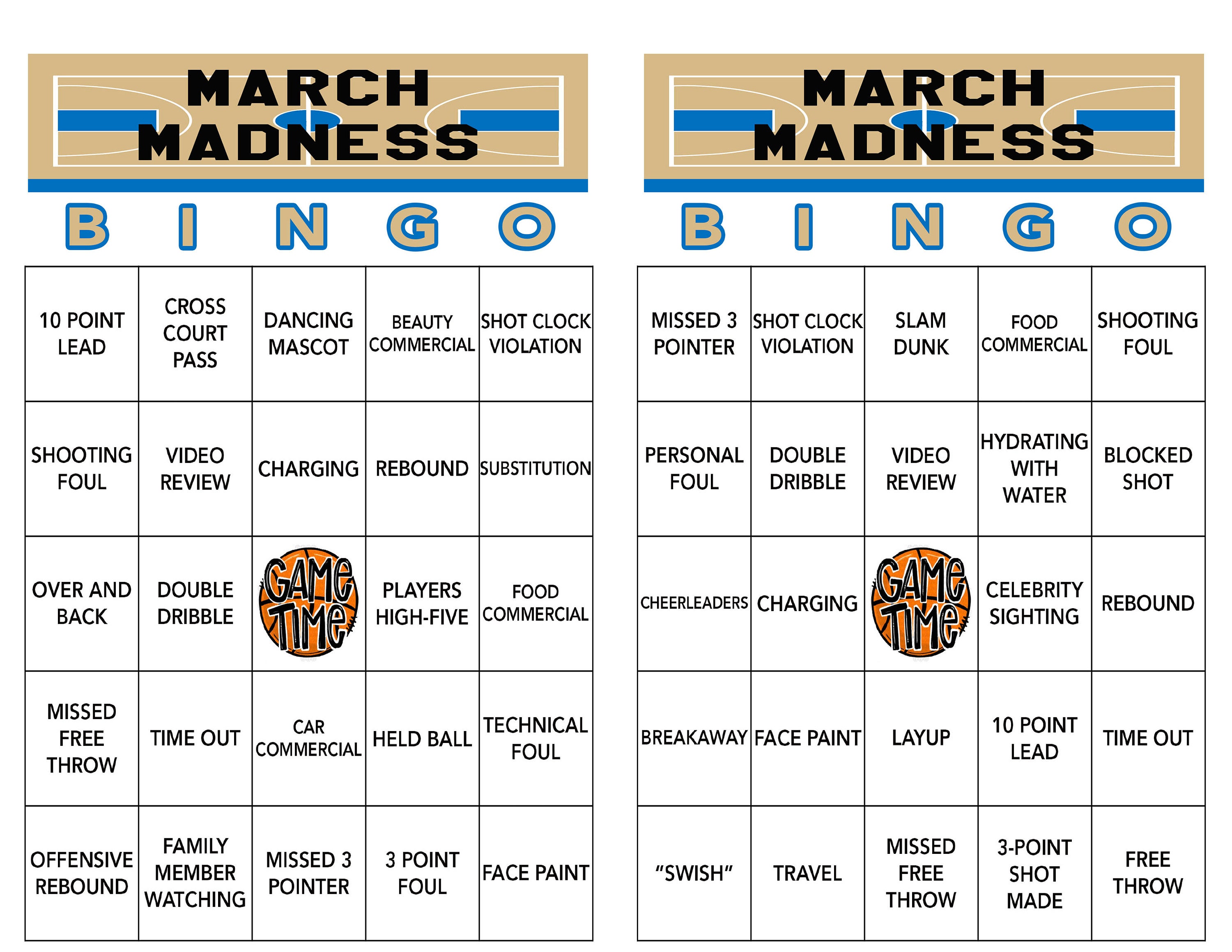 Basketball Bingo March Madness Bingo Basketball Party - Etsy
