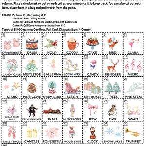 Nutcracker, Nutcracker Bingo, Christmas Bingo, Holiday Party Game ...