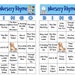Nursery Rhymes, Nursery Rhyme Bingo, Boy Baby Shower Game, Digital ...