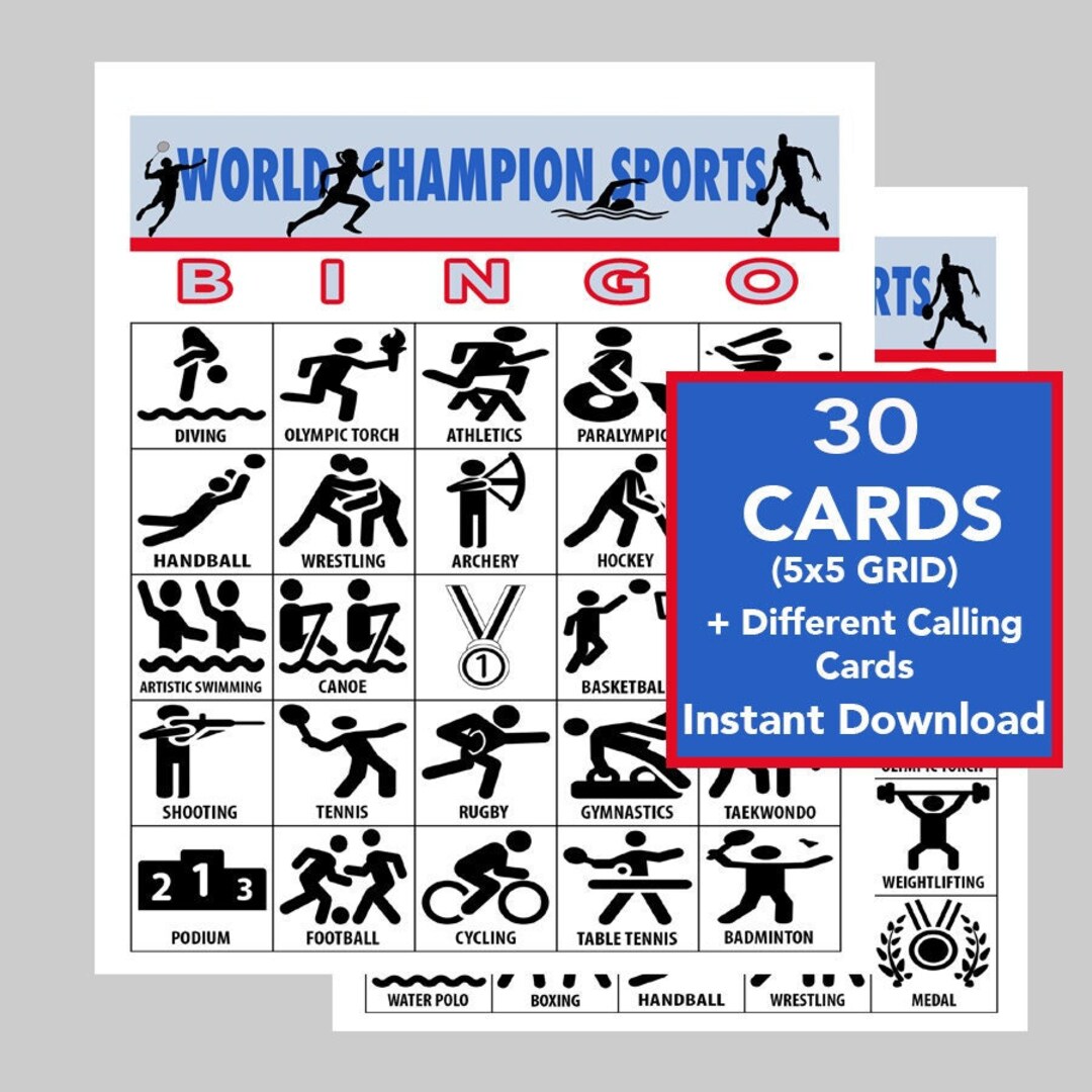 2024 Summer Games Bingo, International Games Bingo, Open Ceremonies ...