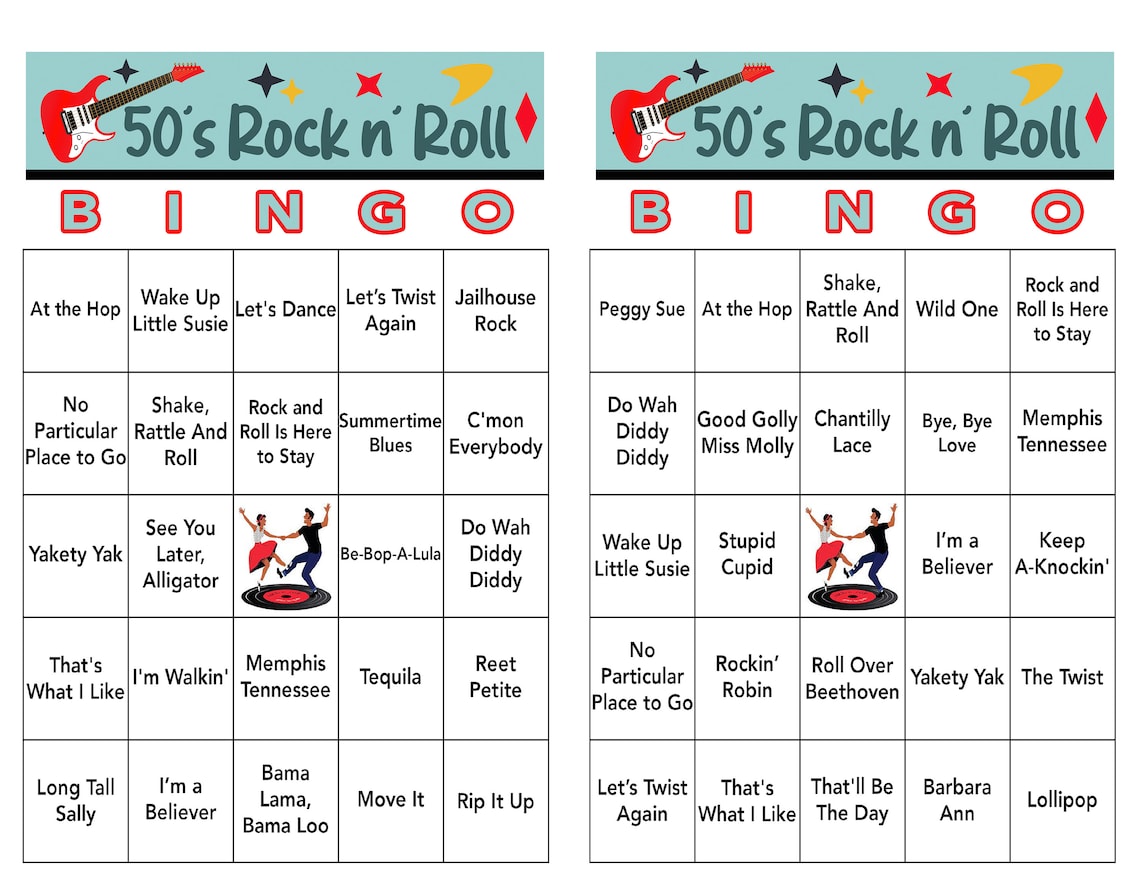 50's Rock 'n' Roll 50's Rock 'n' Roll - Etsy