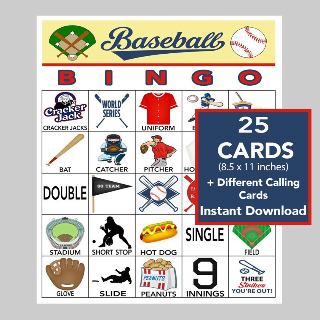 Baseball Bingo Game, Sports Bingo, Baseball Games, Softball, Fun Games ...