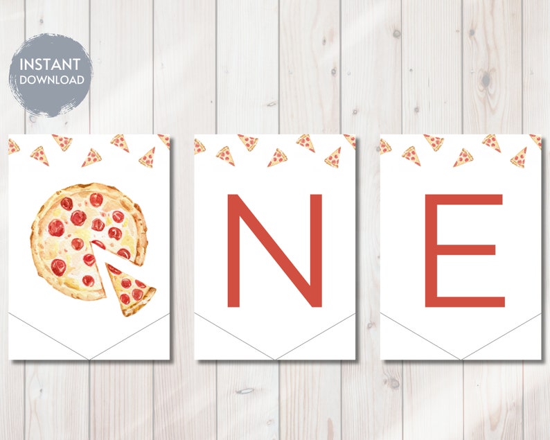 PIZZA High Chair Banner, Slice of Fun, Slice Slice Baby, Pizzeria ...