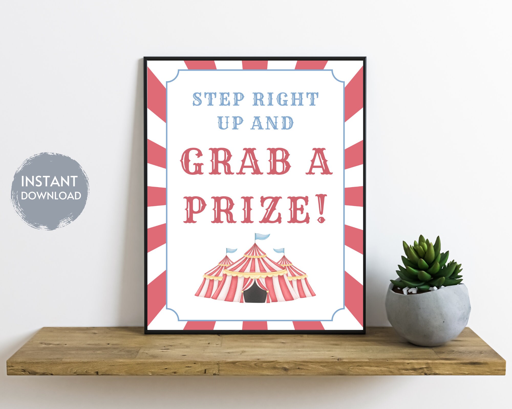 Circus Theme Birthday Signage Kids Circus Carnival Bday Party - Etsy