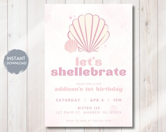 Seashell Invitation Template