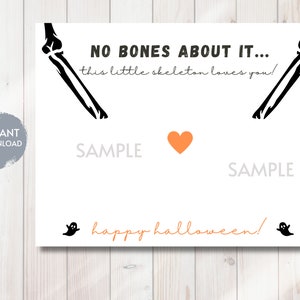 HALLOWEEN Handprint Craft TEMPLATE, Skeleton Handprint, Instant Digital ...