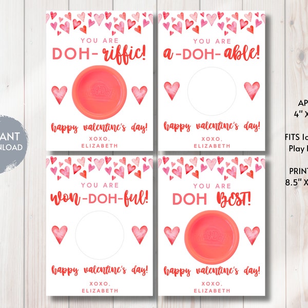 Play Doh Valentine - Etsy